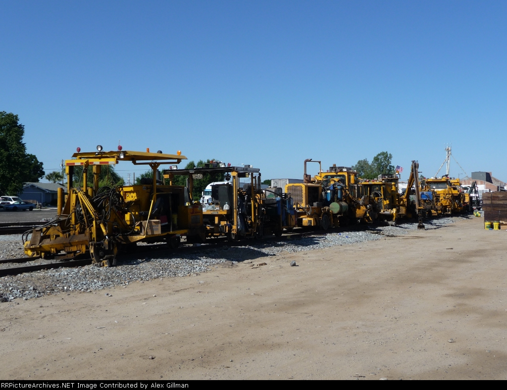 MOW Equipment All Lined Up